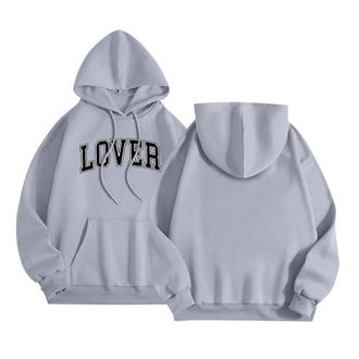 Generic Sweat &agrave; capuche pour femme Saint-Valentin 2026, gris, XXL