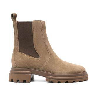Hogan Wildleder Elastische Stiefeletten - - Shoes - Damen - Braun - 38 1/2 EU