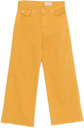 AG - Adriano Goldschmied Femme, Jeans, Orange, Taille: W26 Saige Wide Leg Crop