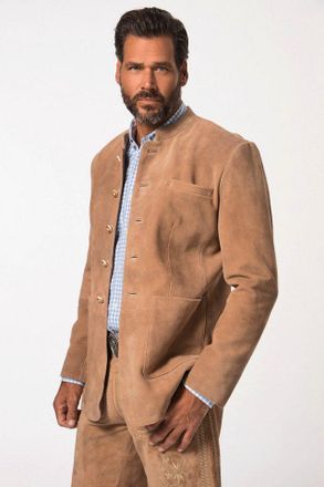 JP1880 Lederjacke Lederjanker Tracht Ziegenleder Stehkragen