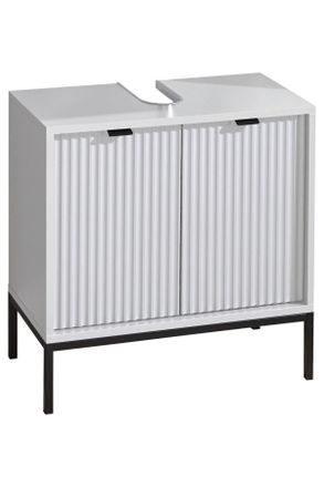 MID.YOU Mid.you Waschbeckenunterschrank, Wei&szlig;, Kunststoff, 1 F&auml;cher, einzeln stellbar, 60x60x32 cm, stehend, Badezimmer, Badezimmerschr&auml;nke, Waschbeckenunters