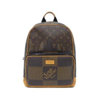 Louis Vuitton unisex, Pre-owned, Brun, Taille: ONE Size Pre-owned Sac &agrave; dos en toile Damier Giant