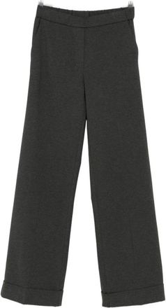 Le Tricot Perugia Femme, Pantalons, Gris, Taille: 40 FR Pantalon Gris avec Taille Élastique