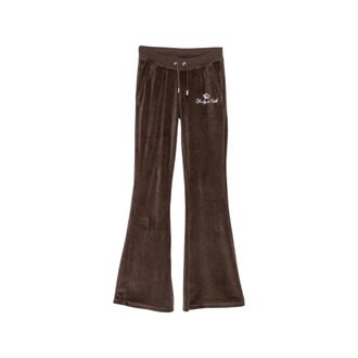 Sporty & Rich Juicy Script Velour Jogginghose - - Trousers - Damen - Braun - S