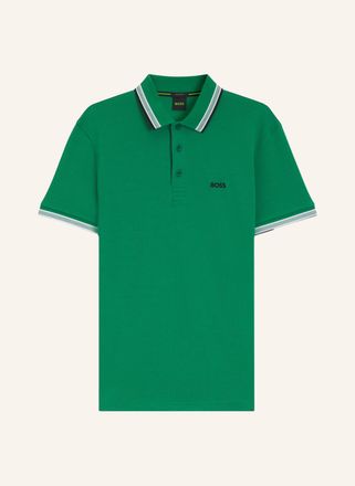 HUGO BOSS Piqu&eacute;-Poloshirt Paddy Curved Regular Fit gruen