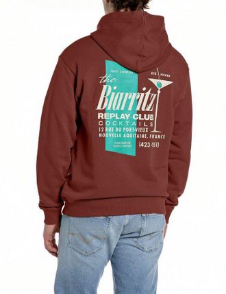 Replay Hoodie mit gro&szlig;em R&uuml;ckenprint