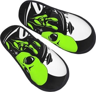 Generic Classiques Peluche Pantoufles OVNI extraterrestre Chaussures L&eacute;g&egrave;re Chaussons en Feutre pour Homme Int&eacute;rieur Ext&eacute;rieur M