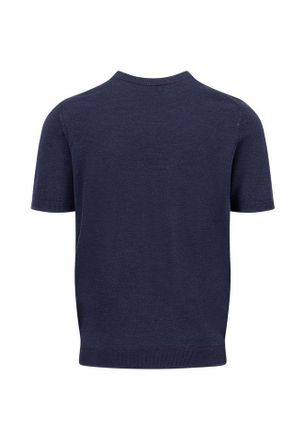 Fynch-Hatton Strickpullover Sommerpullover - halbarm - mit Stickerei