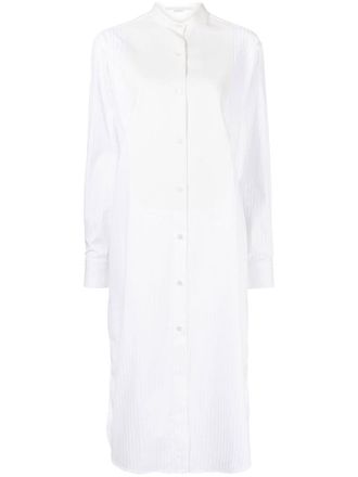 Stella McCartney robe-chemise &agrave; design torsad&eacute; - Blanc
