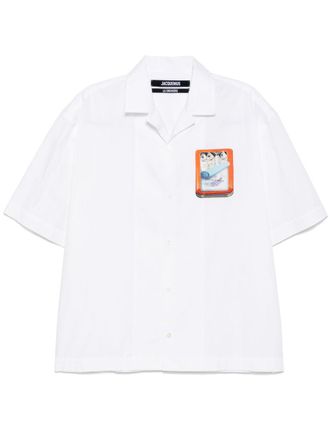 Jacquemus chemise à imprimé graphique - Blanc