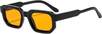 Generic Lunettes De Soleil Carr&eacute;es &Agrave; Petite Monture For Hommes Et Femmes, Tendance, For Les Vacances En Plein Air Le Sport(Yellow)