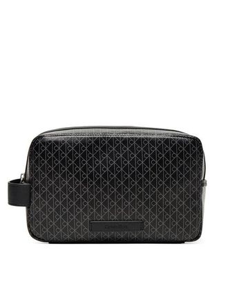 Calvin Klein Kosmetiktasche Coated Dopp Kit LV04D1082G Schwarz