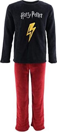 Harry Potter Pyjama Long Homme (Noir,XL)