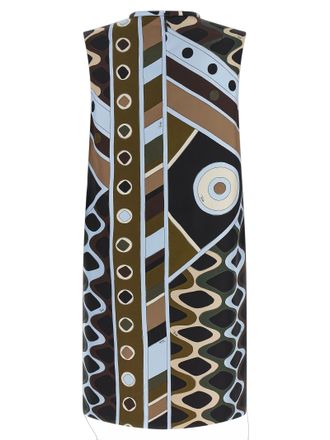 Emilio Pucci Womens Multicolor Silk Short Dress