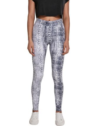 Urban Classics Damen Ladies Pattern Leggings Leggings,, per pack Mehrfarbig (snake 01653), W(Herstellergröße: 3XL)