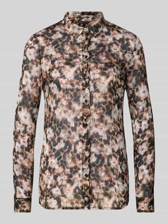 Guess Regular Fit Bluse im Allover-Look Modell CLOUIS SHIRT