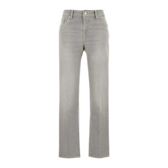 7 For All Mankind Femme, Jeans, Gris, Taille: W29 Calie Jeans droits
