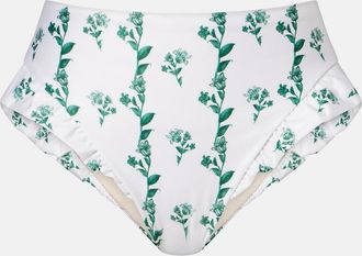 Agua Bendita Bas de bikini Jengibre floral &agrave; volants