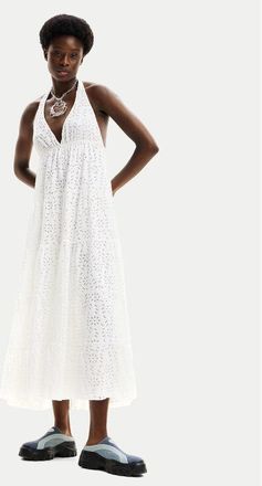 Desigual Sommerkleid Toronto 24SWVK46 Weiß Regular Fit