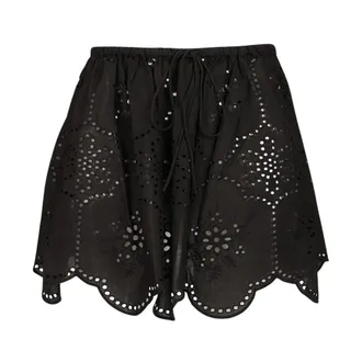 Matteau Femme, Jupes, Noir, Taille: 40 FR Mini-jupe brod&eacute;e