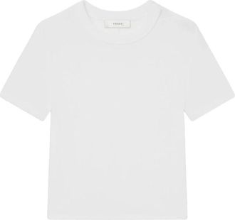 Frame Denim Tee b&eacute;b&eacute; c&ocirc;tel&eacute; - Femme - Tops - Blanc - Taille: 40 FR