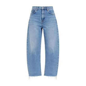 Frame Denim Femme, Jeans, Bleu, Taille: W24 The Bubble Crop Jeans