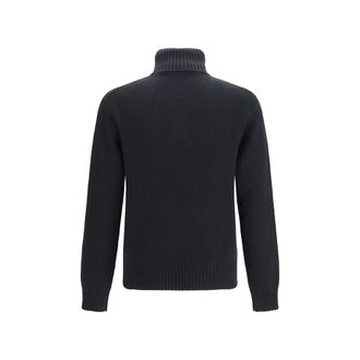 Ami Merino Wool and Cashmere Sweater - Black