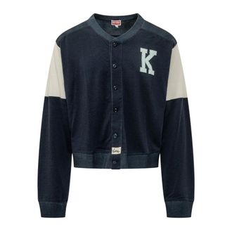 Kenzo Homme, Pulls, Bleu, Taille: S Cardigan Varsity