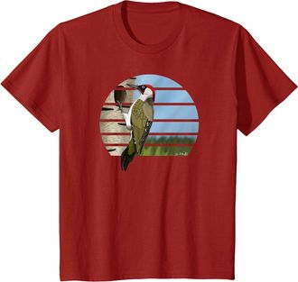 jz.birds Gr&uuml;nspecht Vogel Singvogel Vogelfreund Ornithologe Biologe T-Shirt