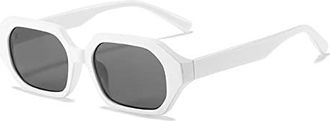 Generic Lunettes De Soleil Sport À Petite Monture For Hommes Plein Air For Femmes En Vacances Et Conduite(White)
