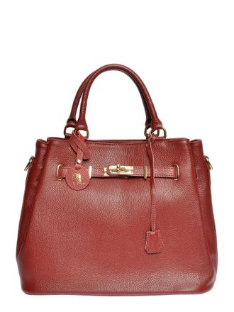 Anna Luchini Rot & Weinfarbet Rindsledertasche