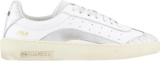 Dsquared2 Low-Top Sneaker - Dames Rider Sneaker Wit/Zilver - Gr. 37 (EU) - in Wei&szlig; - f&uuml;r Damen