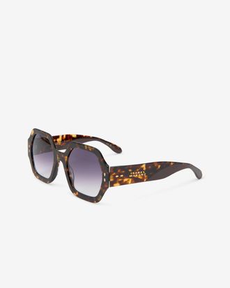 Isabel Marant Lunettes Elyz - Femme - Marron Havana / Violet - - Isabel Marant