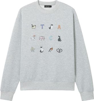 Tout à Coup haut à col rond et imprimé graphique - Gris