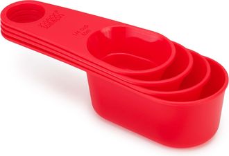 Joseph Joseph Duo 80020 Duo Food Preperation Messbecher, Rot, 4 St&uuml;ck
