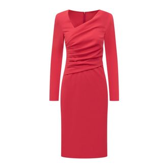 Emporio Armani Femme, Robes, Rouge, Taille: 40 FR Milano Stitch Crossover Dress
