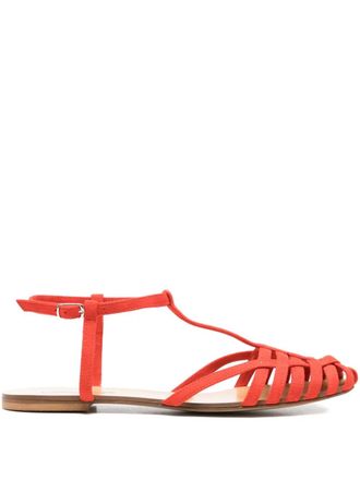 Anna F. 512 Sandalen mit T-Riemen - Orange