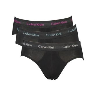 Calvin Klein Homme, Sous-v&ecirc;tements, Noir, Taille: S Slips en Coton Noir Low Rise 3-Pack