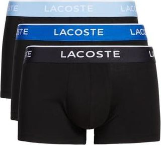 Lacoste Lot de 3 boxers en coton m&eacute;lang&eacute;