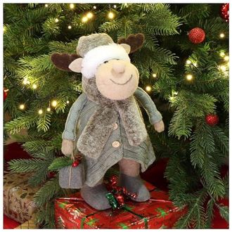 Com-Four Renne de No&euml;l - Figurine d&eacute;lan dhiver comme Support d&eacute;coratif - Jolie d&eacute;coration de No&euml;l comme d&eacute;coration de Chambre - Objet de d&eacute;coration su&eacute;dois - D