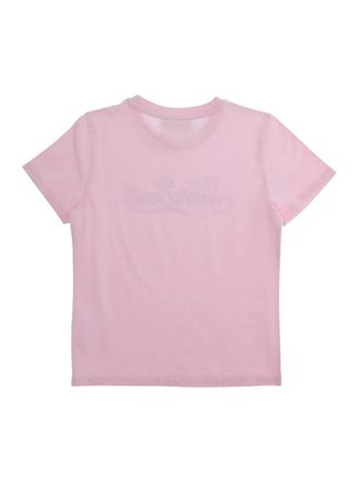 MC2 Saint Barth Girls T-Shirt Elly Pink Cotton T-Shirts And Polos