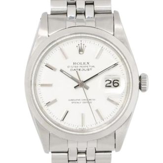Rolex Pre-owned Datejust 36 Ref. 1600 Pie Pan Dial Uhr - - Pre-owned - Herren - Wei&szlig; - ONE SIZE