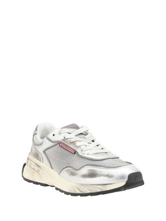 Dsquared2 Mens Sneakers Sprinter Silver Calf Leather (bos Taurus) Trainers