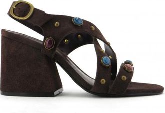 Schutz Femme, Chaussures, Brun, Taille: 38 EU Sandal en Daim Su&egrave;de &agrave; Talons Hauts