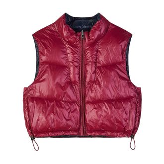 Patrizia Pepe Wendbare Weste mit hohem Kragen - - Jackets - Damen - Rot - M