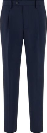 Boggi Milano Homme, Pantalons, Bleu, Taille: XS Pantalon en Laine et Mohair