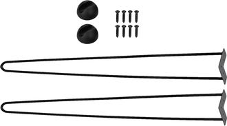 Generic Metall-Tischbeine, 2 x Beistelltischbeine, robuste Ersatzf&uuml;&szlig;e f&uuml;r M&ouml;bel, Bank, Schrank, Couch, Zuhause, B&uuml;ro, Industrie