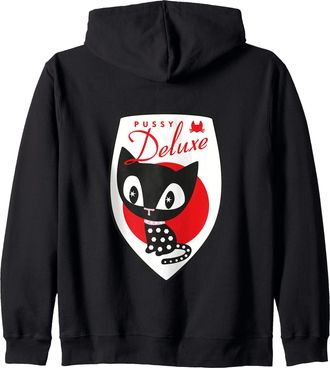 Pussy Deluxe Shield Pink Star Eyes Cat Kapuzenjacke