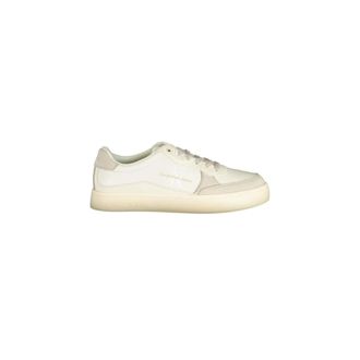 Calvin Klein Wei&szlig;e Low-Top-Sneaker mit Print-Design - - Shoes - Herren - Wei&szlig; - 42 EU