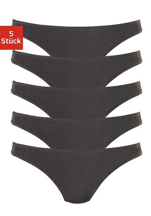 H.I.S String H.I.S, Damen, Gr. 32/34, schwarz, Microfaser, Obermaterial: 95% Polyamid, 5% Elasthan, unifarben, k&ouml;rpernah, Unterhosen String, aus weicher Mic